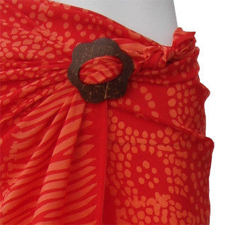 Coconut Sarong Buckle H-57 - Flower Shaped | Arizali